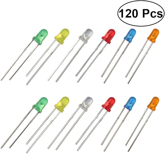 LEDMOMO Diodes électroluminescentes, 3mm LED Diode Lights assortiment ...