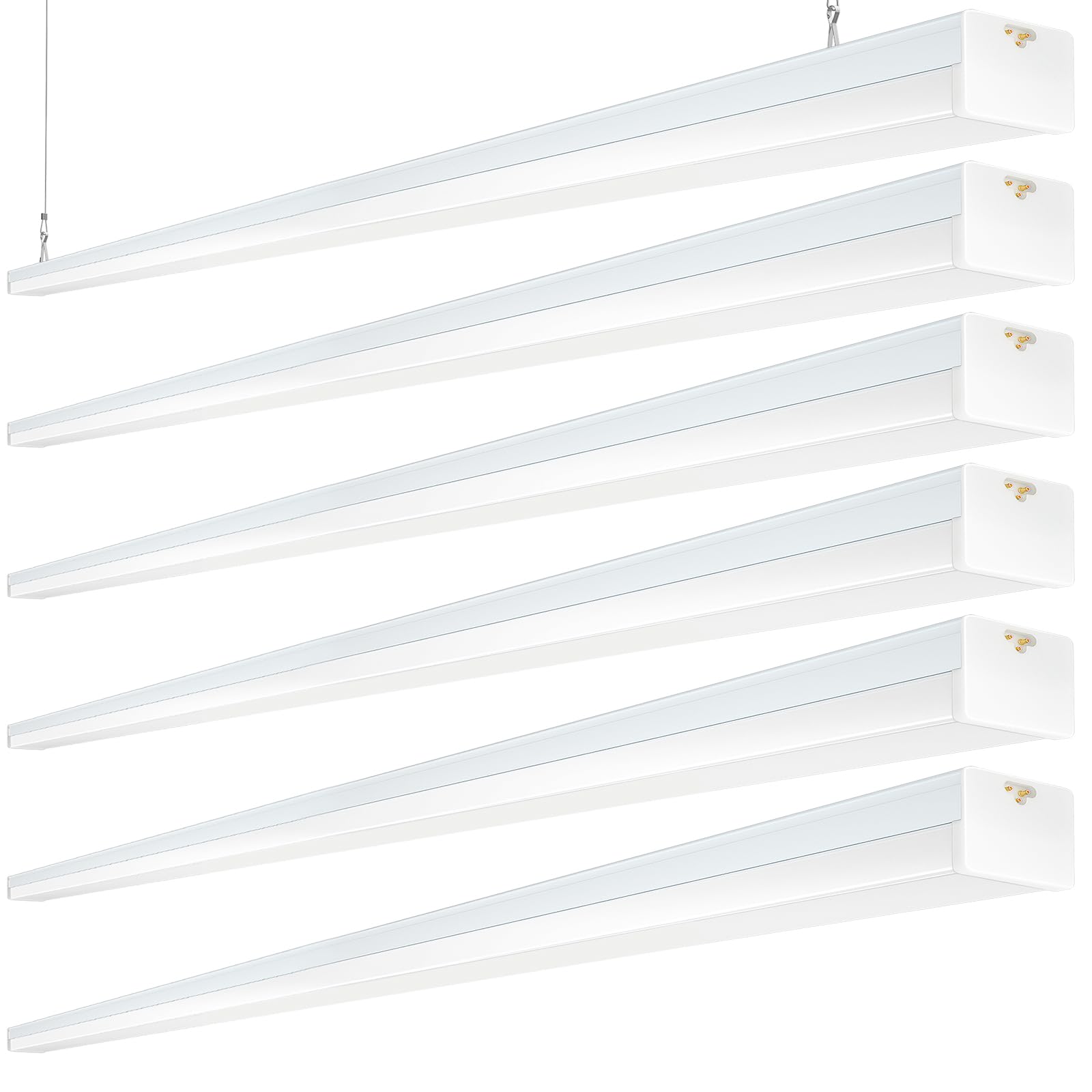 AntLux 110W 8FT LED Shop Lights, Linkable 8 Foot Strip Light [6-lamp T8 ...