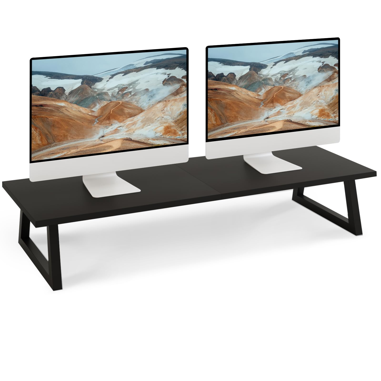 Mua TEAMIX 31.5 inch Dual Monitor Riser, Long Black Monitor Stand Riser ...