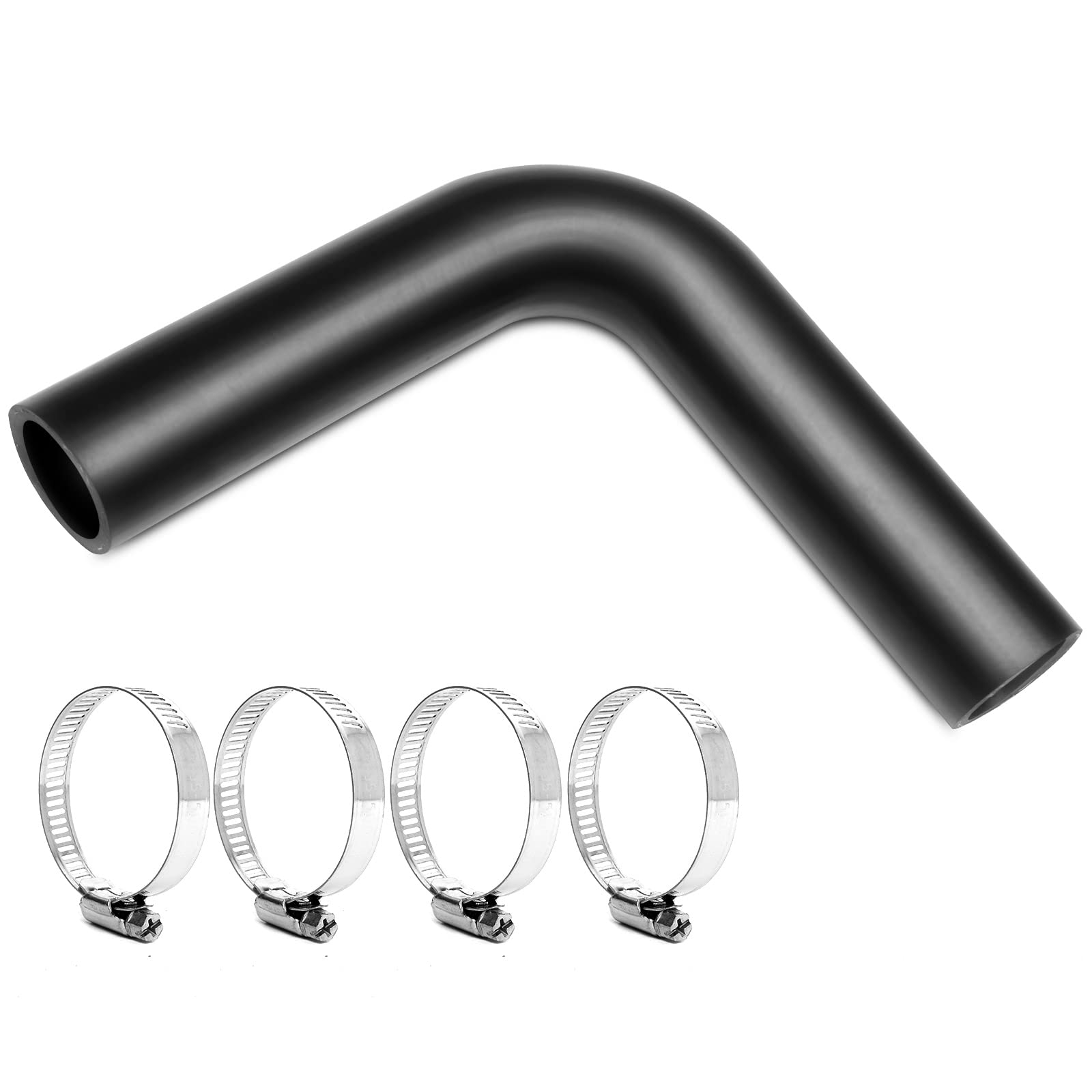 TKKEUEP Gasoline Fuel Filler Neck Hose with 4 Hose Clamps,1 3/8 inches ...