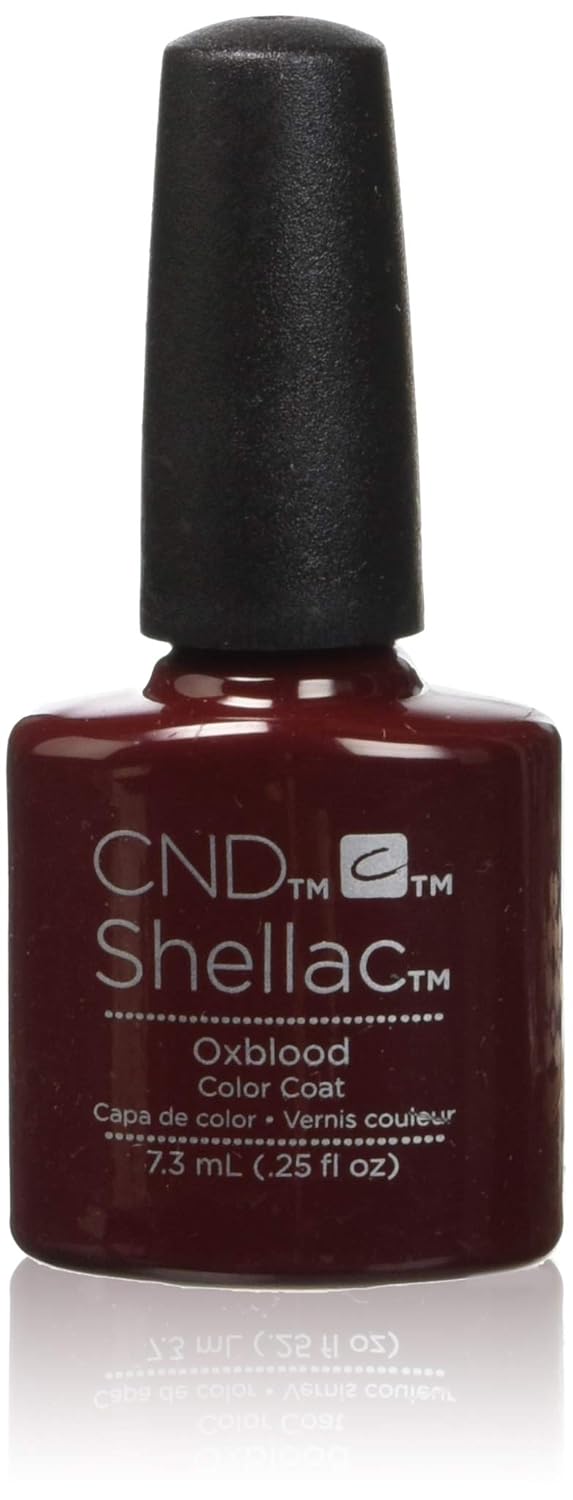 CND Shellac Oxblood, 7.3 ml/0.25 fl oz.: Amazon.co.uk: Beauty