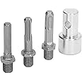 Tissting Earth Auger Adapter, 1 to 3 Garden Drill Adapter 2 Slots 2 ...