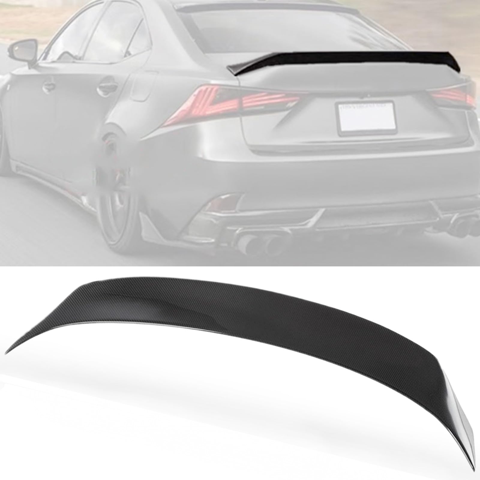 Mua MotorFansClub Rear Spoiler Fit for Lexus IS200t IS250 IS350 IS300 2014 2015 2016 2017 2018 ...