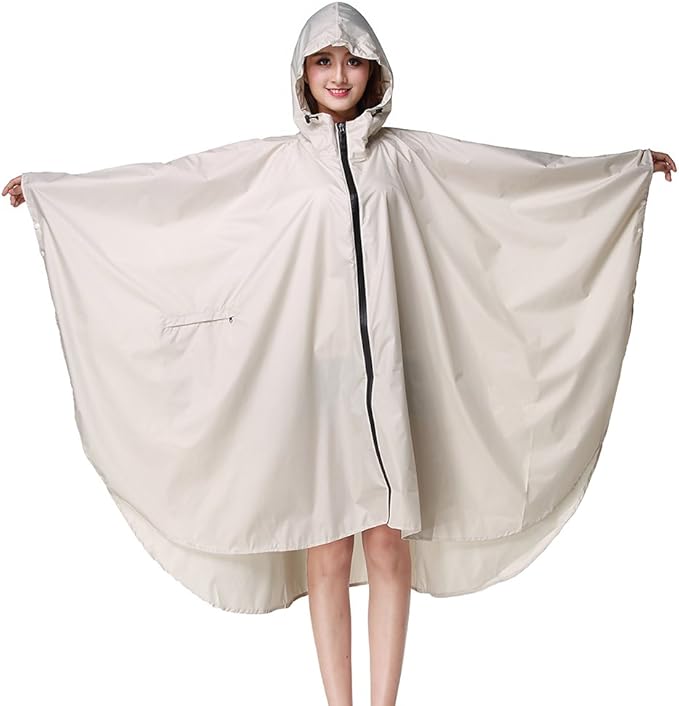 Gagacity Adult Printed Rain Cape Raincoat Emergency Waterproof Reusable ...