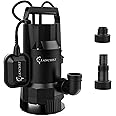 Lanchez 1.6 HP Submersible Sump Pump 4858GPH Clean & Dirty Water ...