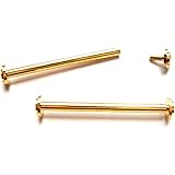 Amazon.com: Screw-in Lugs Gold Plated 16 Millimeters for Watch Bands ...