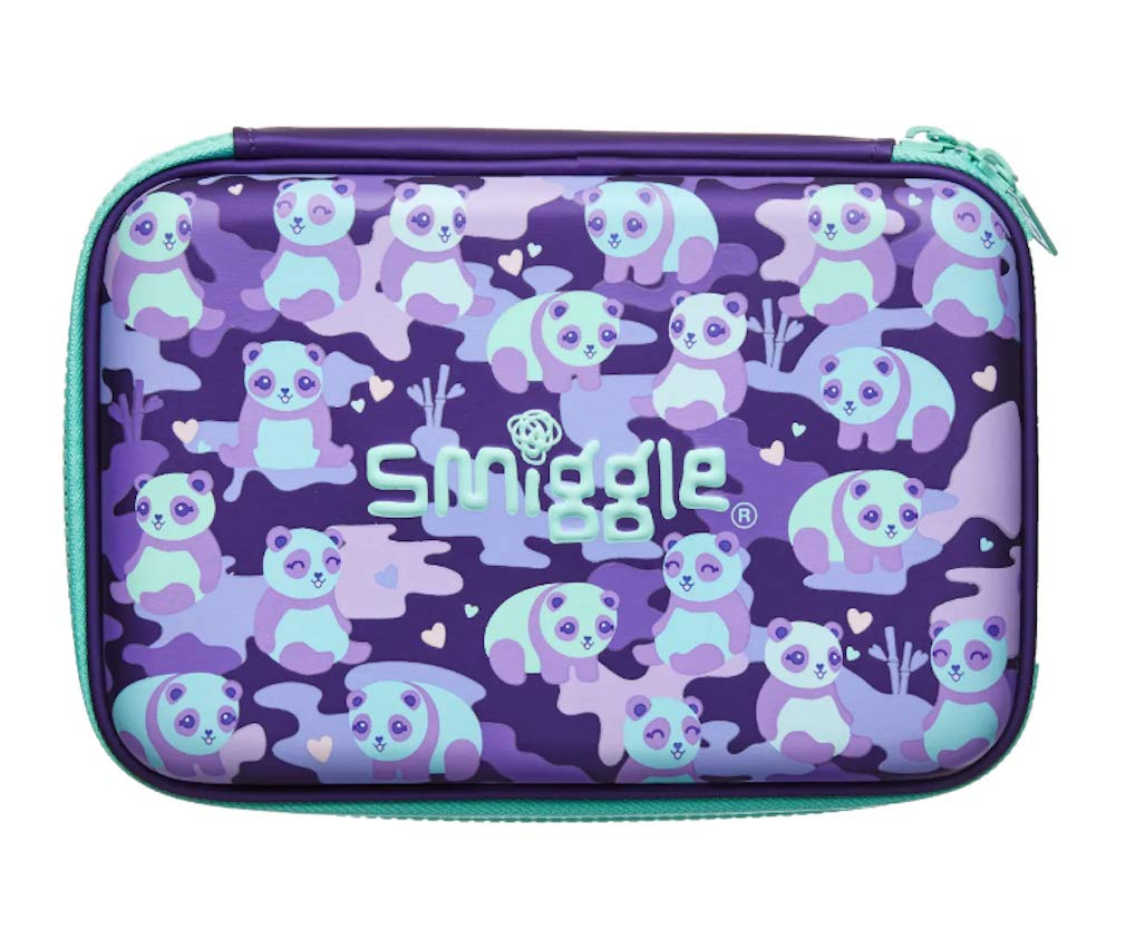Smiggle Hardtop Pencil Case - Now You See Me (Purple Panda): Amazon.co ...