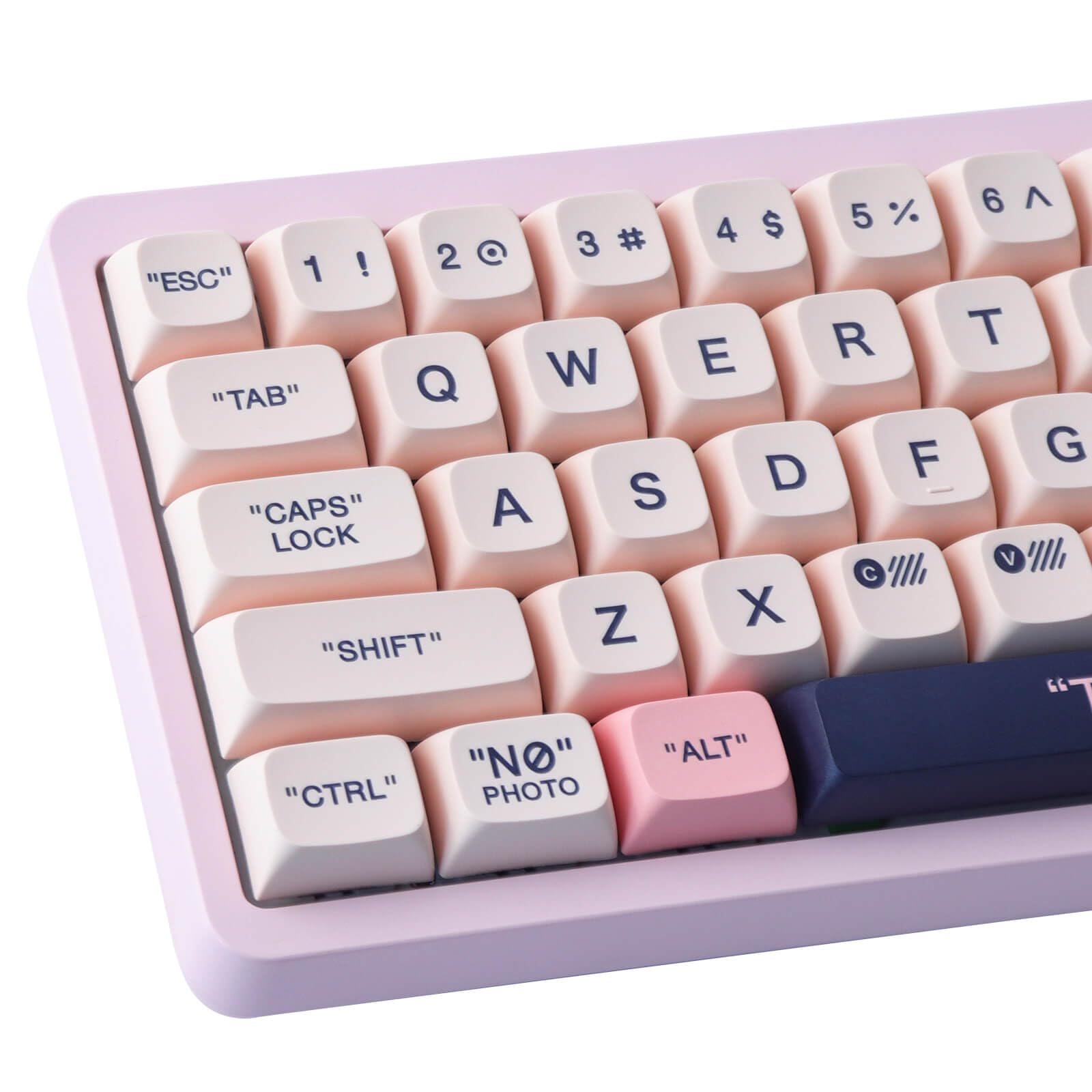 Mua Wunzkii PBT Keycaps 147 Keys Pink Plastic Keycaps Dye Sublimation ...
