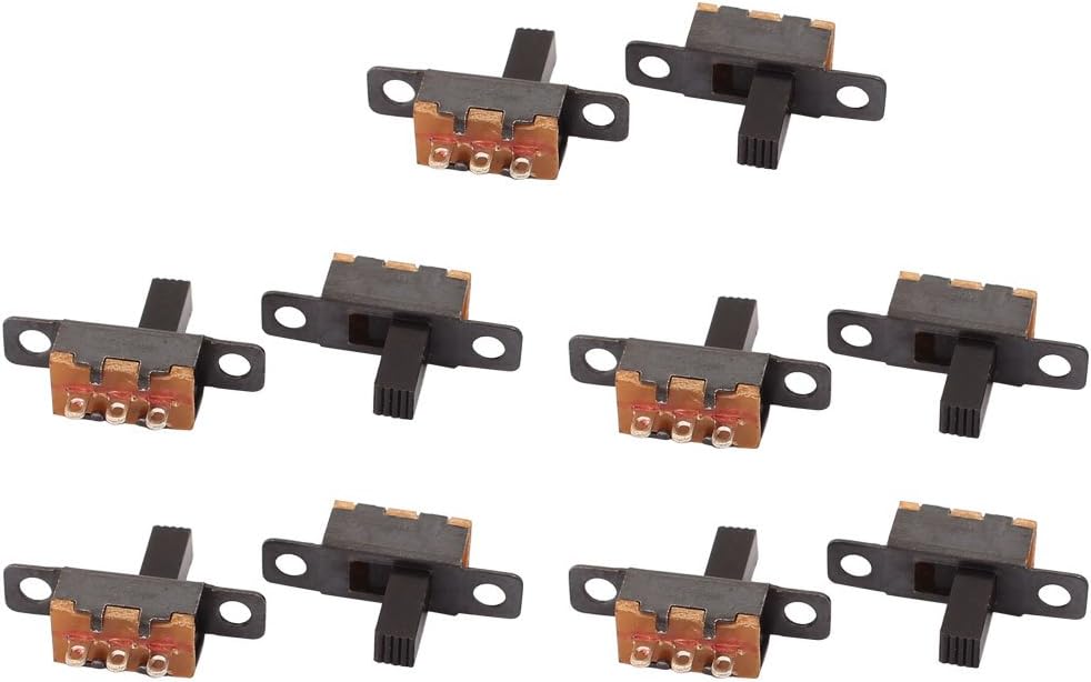 Amazon.co.jp: uxcell マイクロスライドスイッチ 2ポジション 3P SPDT パネル マウント ラッチ カメラ 10本いり: DIY・工具・ガーデン