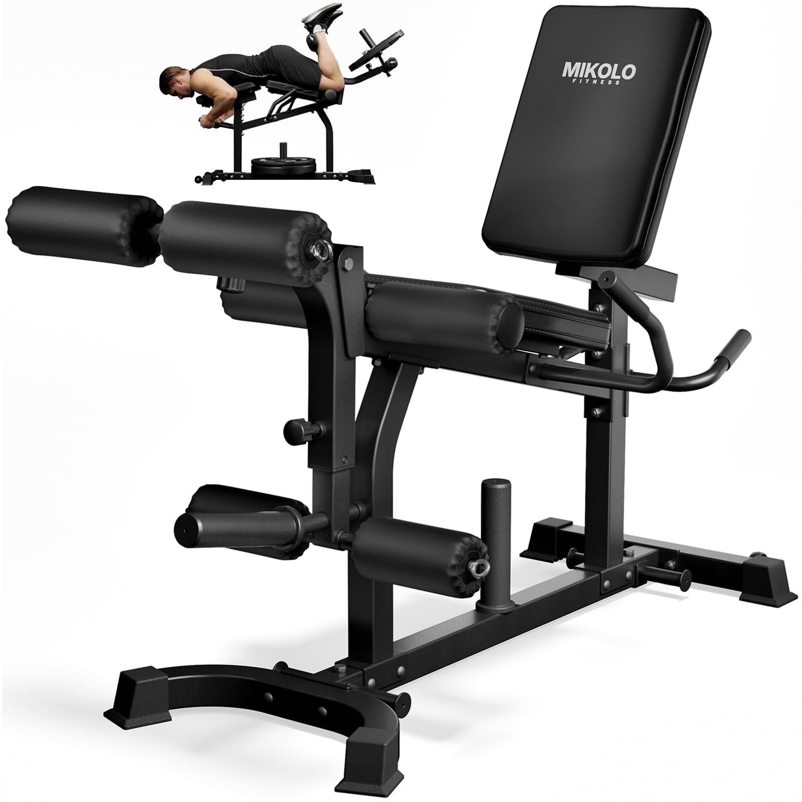 Mikolo Leg Extension and Curl Machine, Adjustable Leg Curl Machine ...