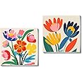 Amazon.com: uuxsretaio 2 Pack Framed Paint by Number for Adults, Flower Paint by Numbers Kits on ...