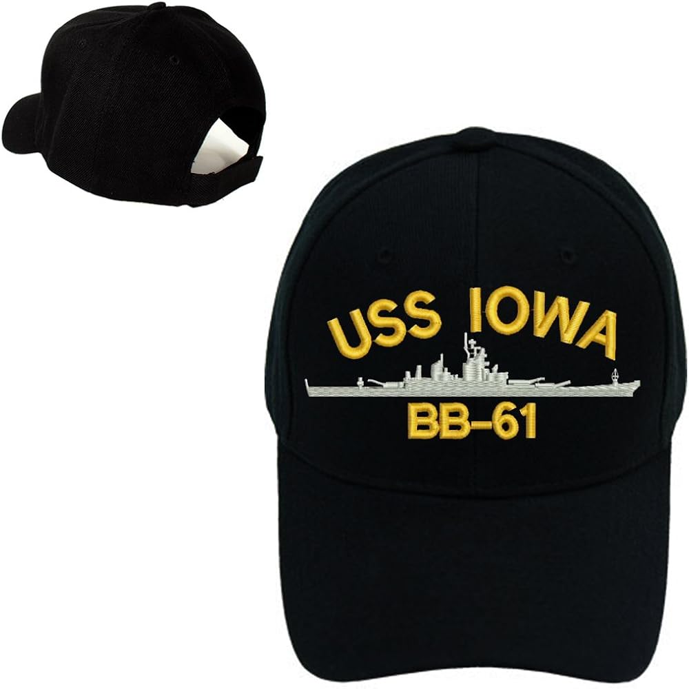MILITARY USS Iowa BB-61 Ship Digital Camo Camouflage Baseball Cap Hat ...