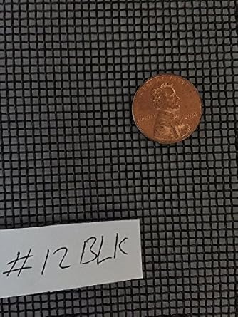 Amazon.com: ASC Stainless Steel Mesh 304 Black Epoxy Coated #12 .023 ...