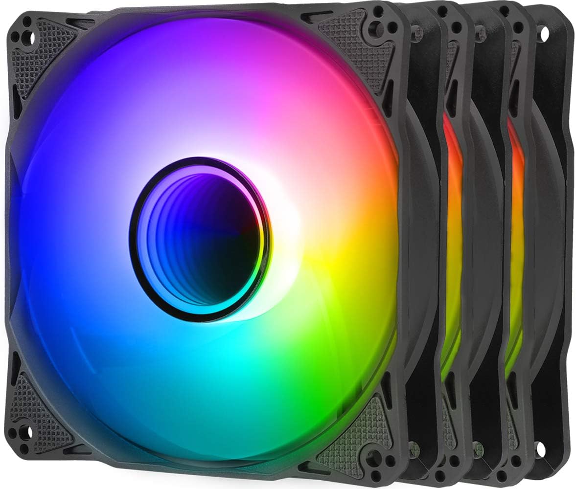Antec Addressable RGB Fans, 120mm Case Fan, ARGB PC Fans, Infinity ...