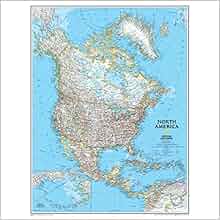 National Geographic: North America Classic Wall Map - Laminated (23.5 x ...