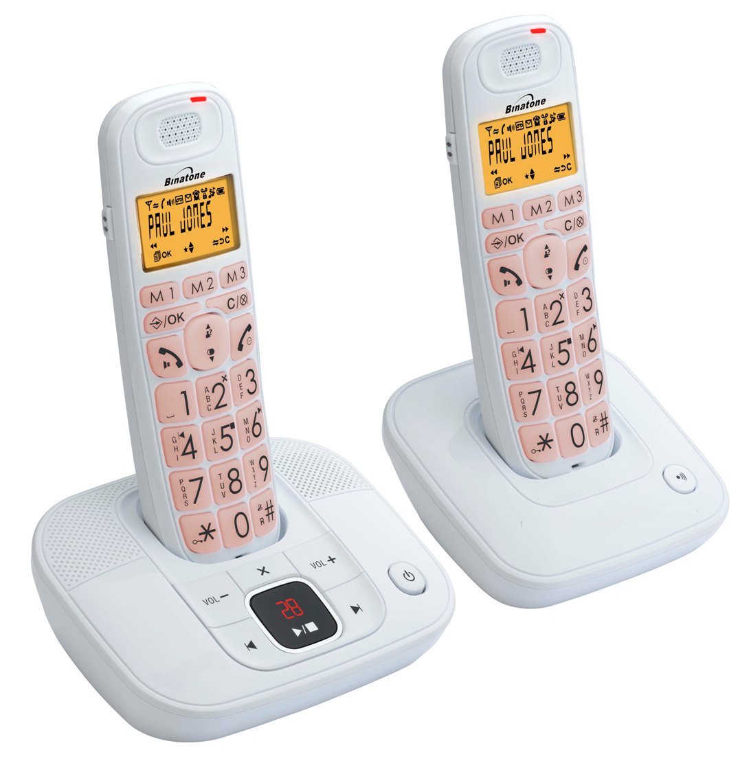 Binatone DECT BB3725 White Big Button Twin Cordless: Amazon.co.uk ...