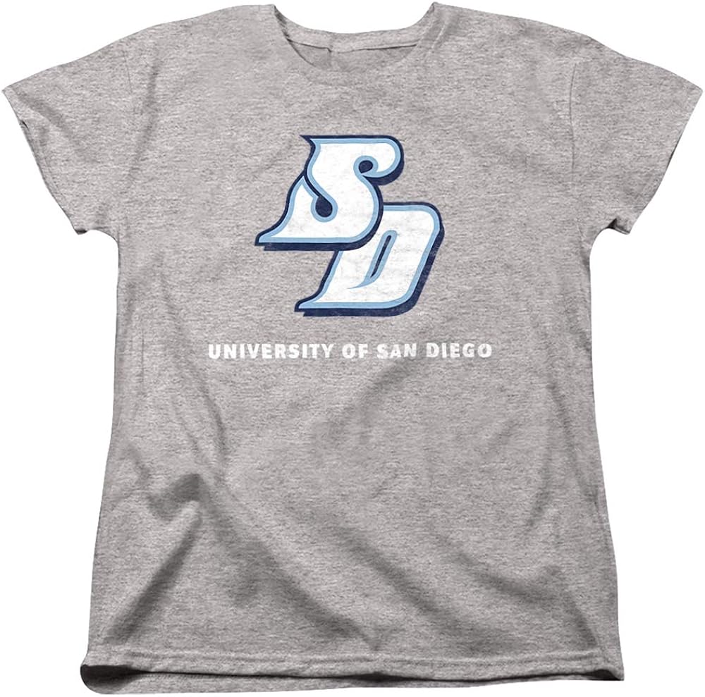 Amazon.com: University of San Diego Official Distressed Primary Women's ...