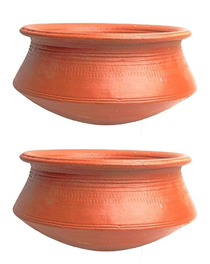 Buy Tribal Culture Unglazed Earthen Clay/Handi Pots for Cooking Combo ...