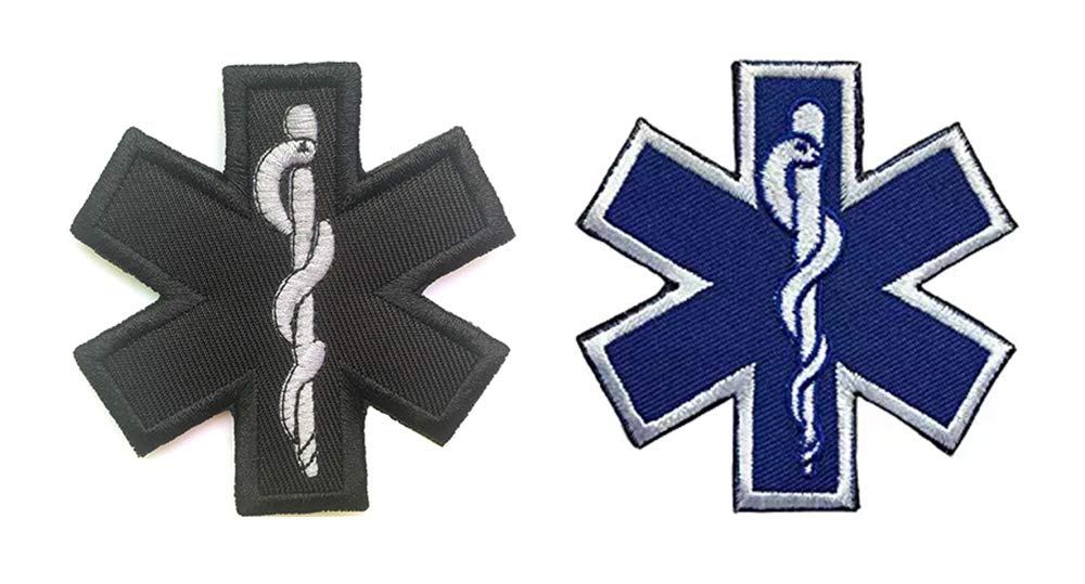Antrix 2 Pcs Tactical EMT Star of Life EMT EMS Paramedic Medic Medical ...