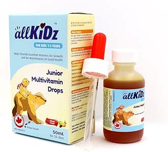allKiDz® Junior Multivitamin Drops for kids children toddler (50ml ...