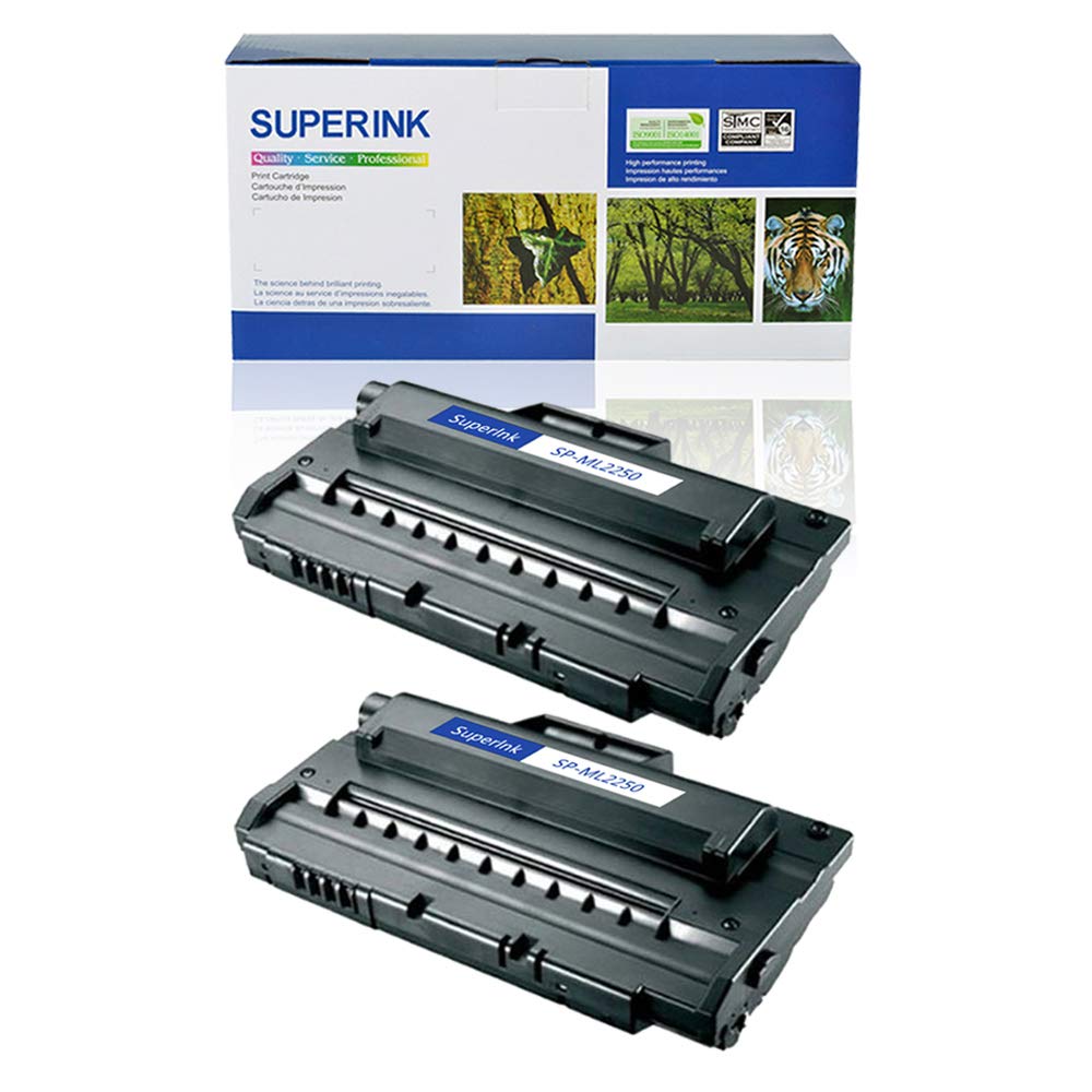 Amazon.com: SuperInk 2 Pack Compatible Black Toner Cartridge Replacement for Samsung ML-2250D5 ...