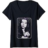 Amazon.com: The Addams Family Morticia Drinking Tea Vintage Portrait T ...
