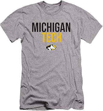 Amazon.com: Michigan Tech University Official Stacked Unisex Adult ...