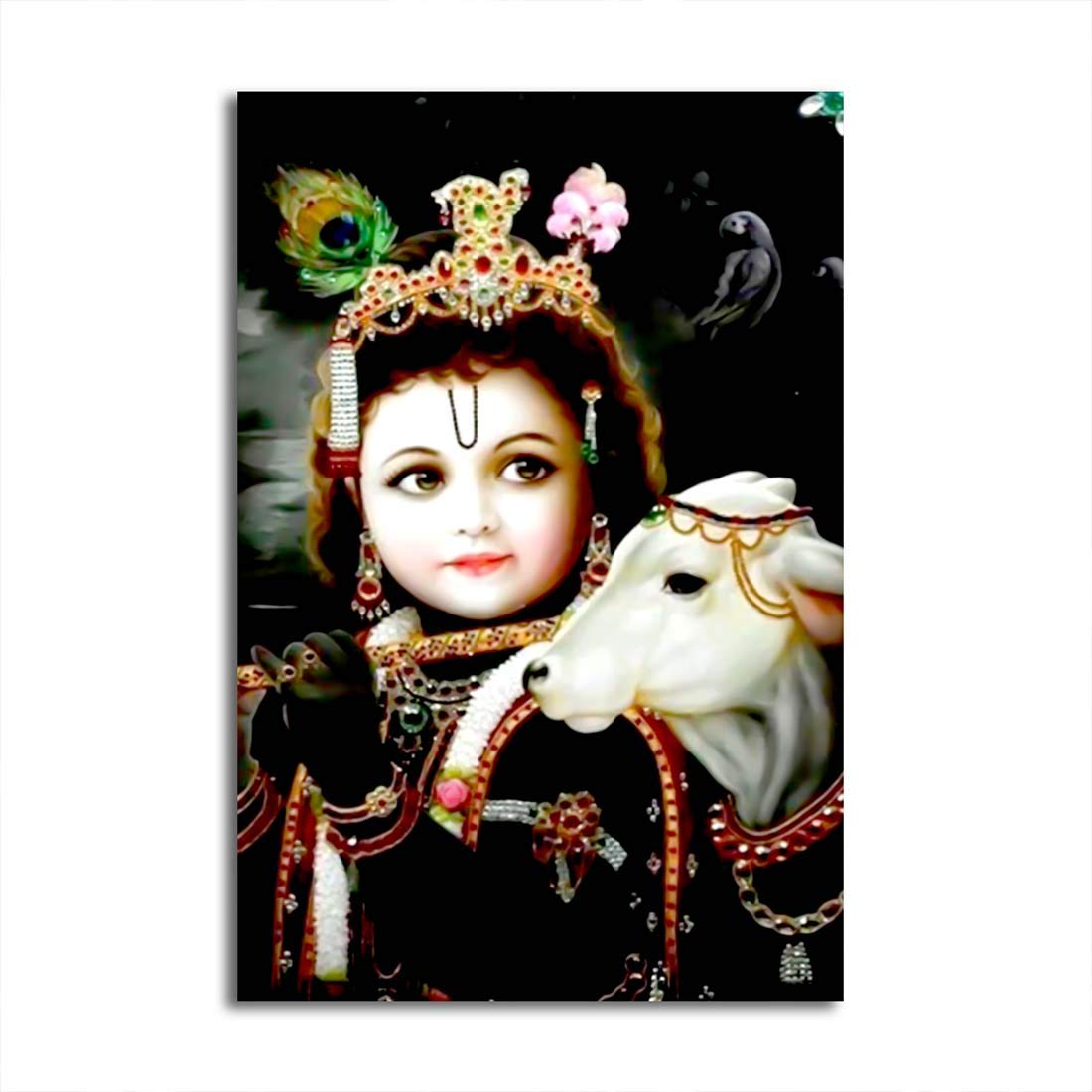 100Yellow® Krishna Paper Printed Poster- 12 X 18 Inch: Amazon.in: Home ...
