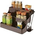 Amazon.com: mDesign Plastic 3 Tier Pull Down Spice Rack - Easy Reach ...