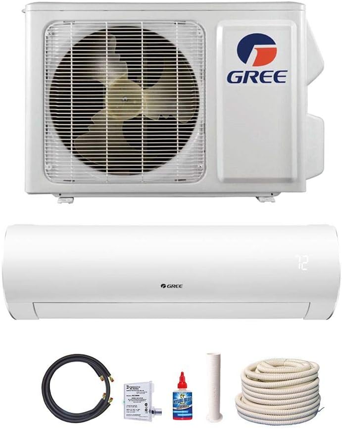 Amazon.com: GREE 9,000 BTU 38 SEER Sapphire Wall Mount Ductless Mini ...