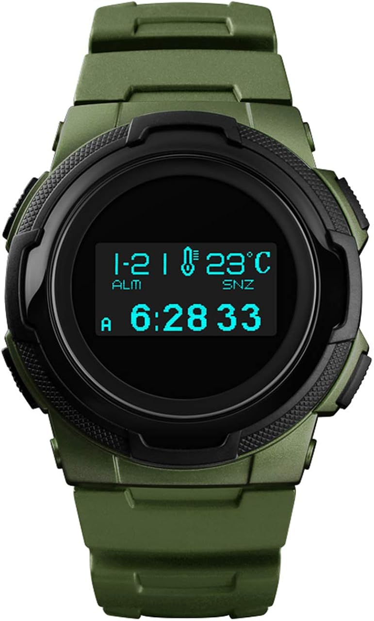 Amazon.com: Pedometer Watch for Men Women, Digital Compass Sports Watch ...