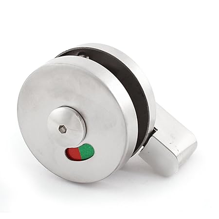 Cubicle Toilet Rotating Door Lock Indicator Bolt w Lever Turn: Amazon ...
