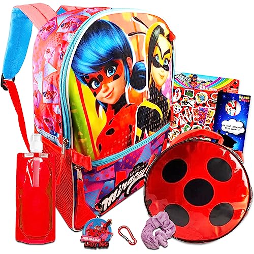 Zagtoon Miraculous Ladybug Backpack and Lunch Box School Set - Bundle ...