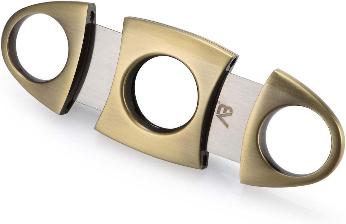 ALASKA BEAR – Antique Bronze Cigar Cutter Stainless Steel Guillotine ...