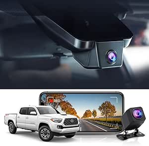 Fitcamx 2K Front and Rear Dash Cam Suitable for Toyota Tacoma 2022 2021 ...