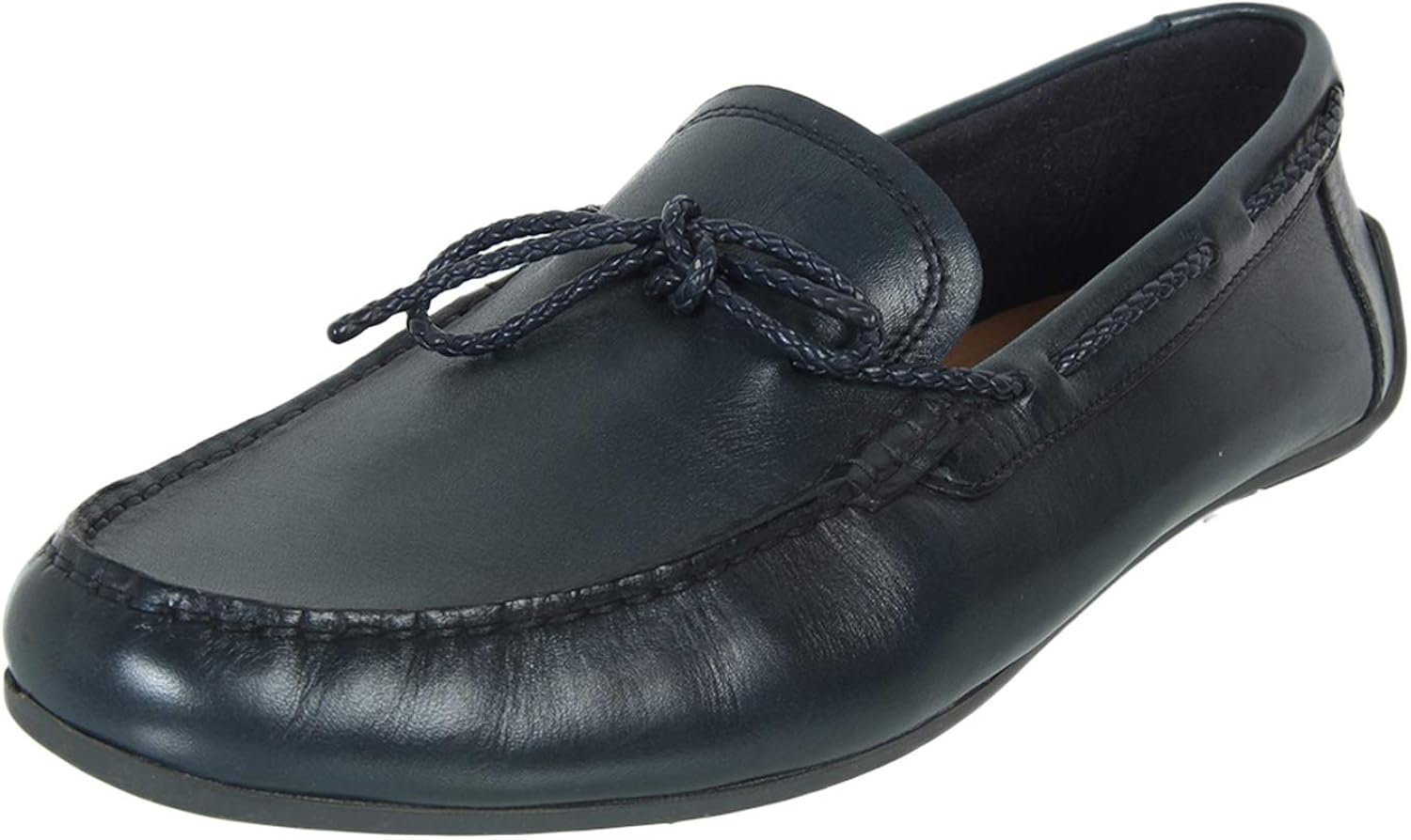 Amazon.com | Clarks Solid Blue Coloured Lace Leather Men's Shoes (Size ...