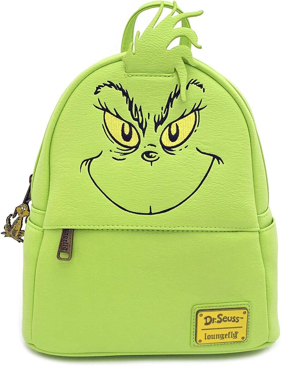 Loungefly DSSBK0016 The Grinch Mini Backpack: Amazon.co.uk: Clothing