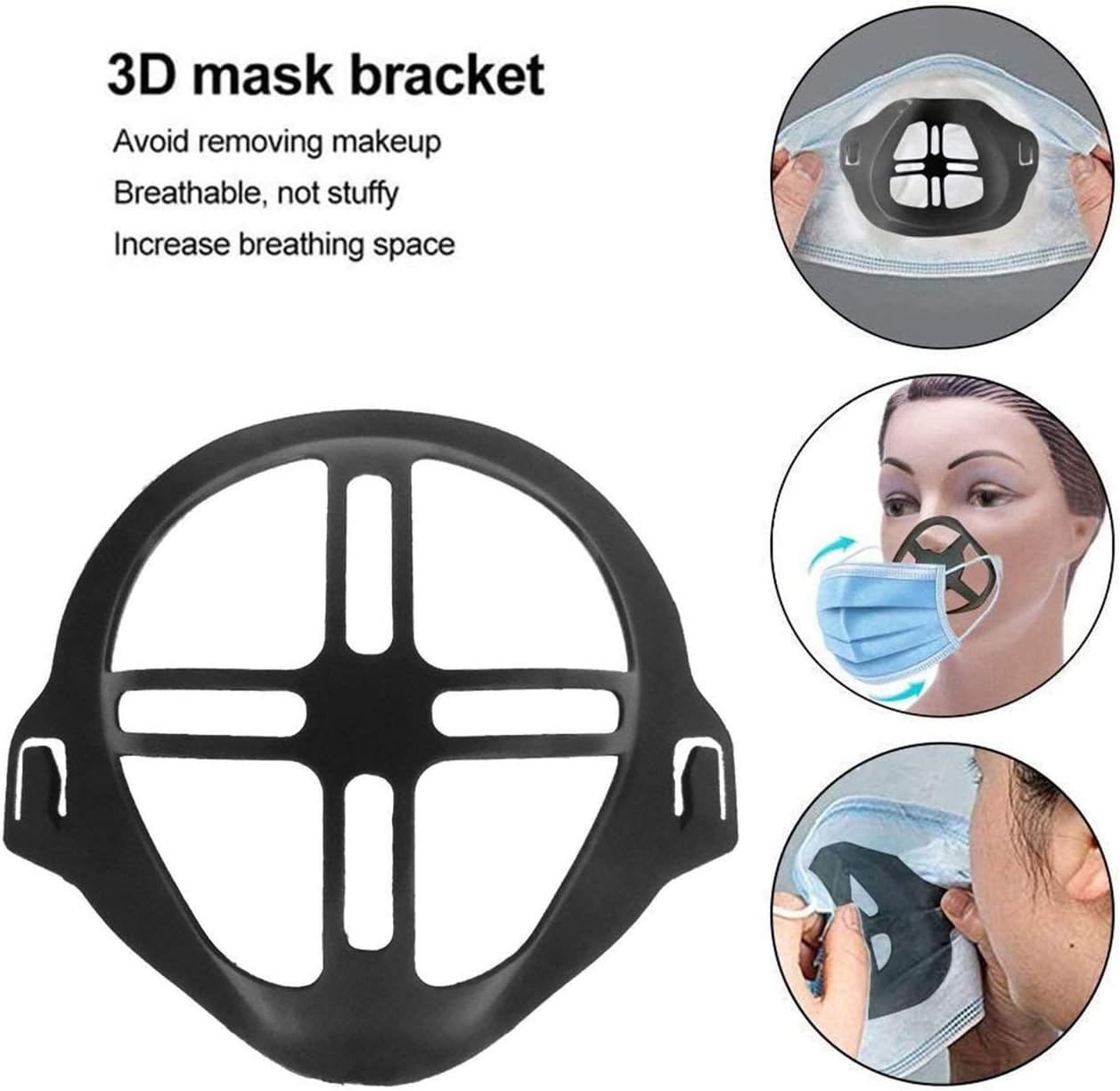3D Face Bracket Face Inner Support Holder Frame Reusable Face Lipstick ...
