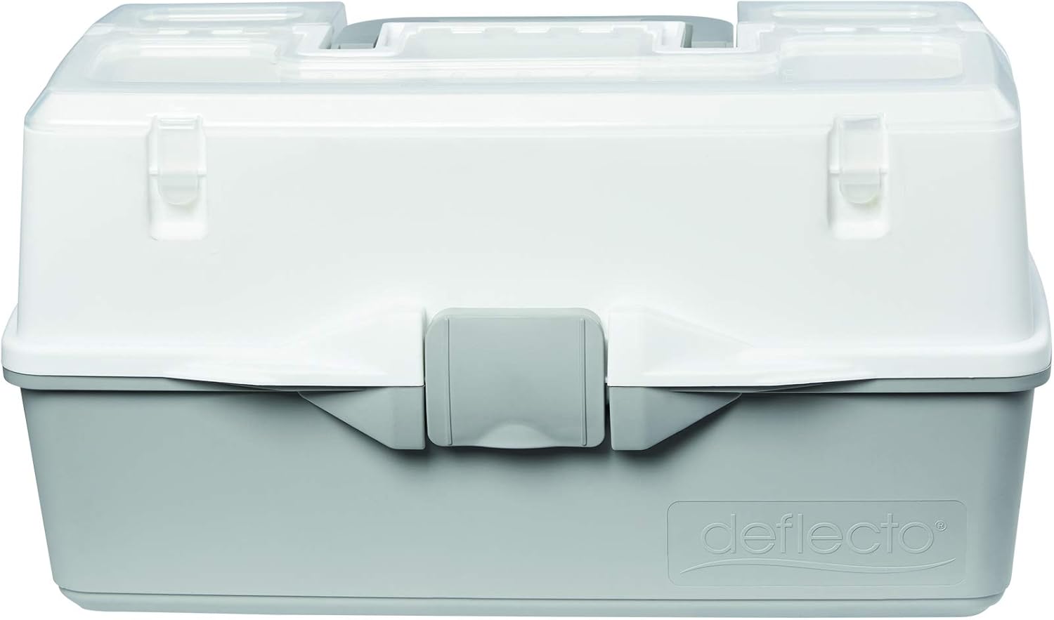 Deflecto Three-Tray Storage Box, Portable Craft Storage with Three-Fold ...