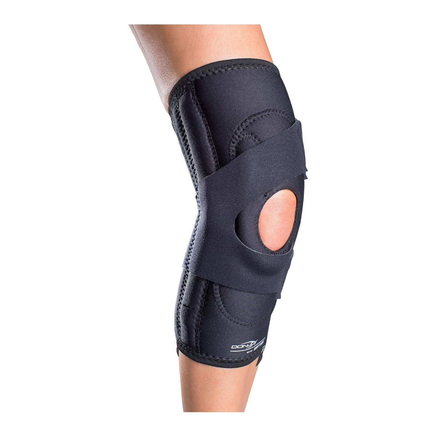 DonJoy Lateral J Patella Knee Support Brace with Hinge: Neoprene, Right ...