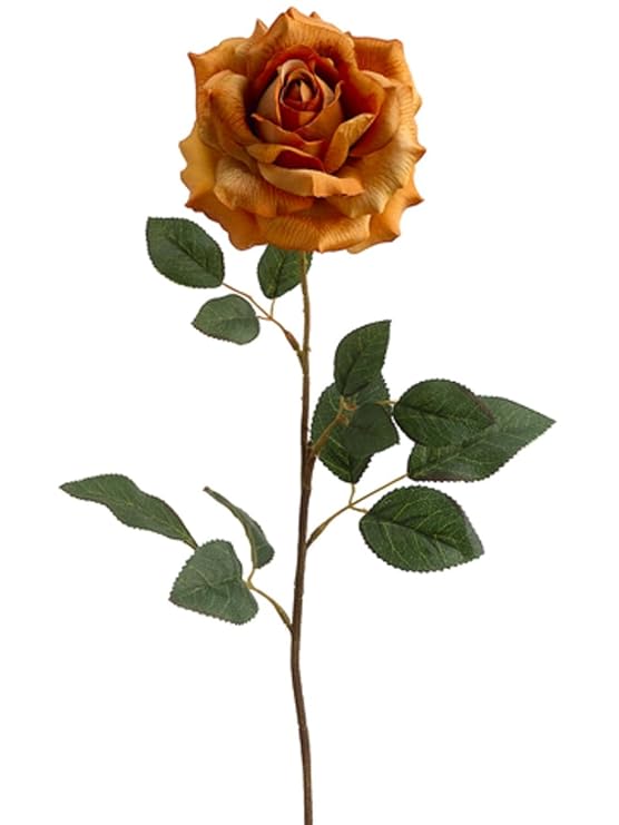 Club Pack of 12 Artificial Mustard Yellow Rose Silk Flower Stems 26 ...