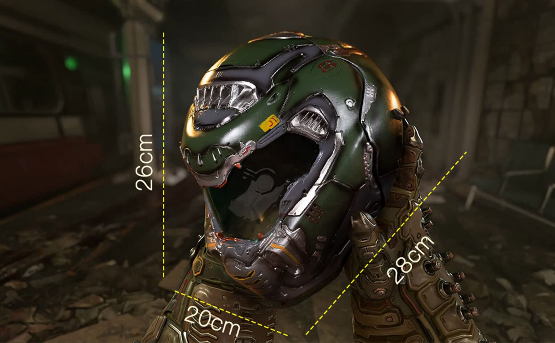 Mua New Version Doomguy Eternal Helmet Fallout Deluxe Resin Full Head ...