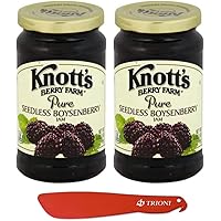 Amazon.com : Knott's Berry Farm, Pure Strawberry Preserves, 16oz Jar ...