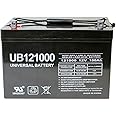 Amazon.com: UPG 12V 100Ah AGM Sealed Lead Acid Battery UB121000 Group ...