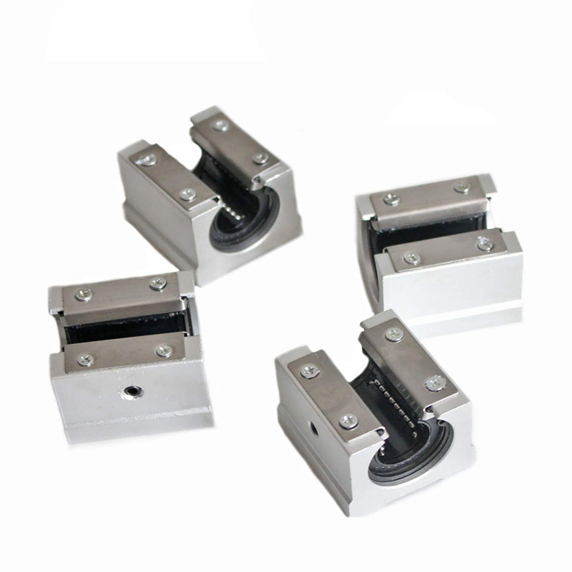 Buy 4Pcs SBR20UU Slide Linear Bearing Slide Block for SBR20 20mm Linear Guide Rail, Motion ...