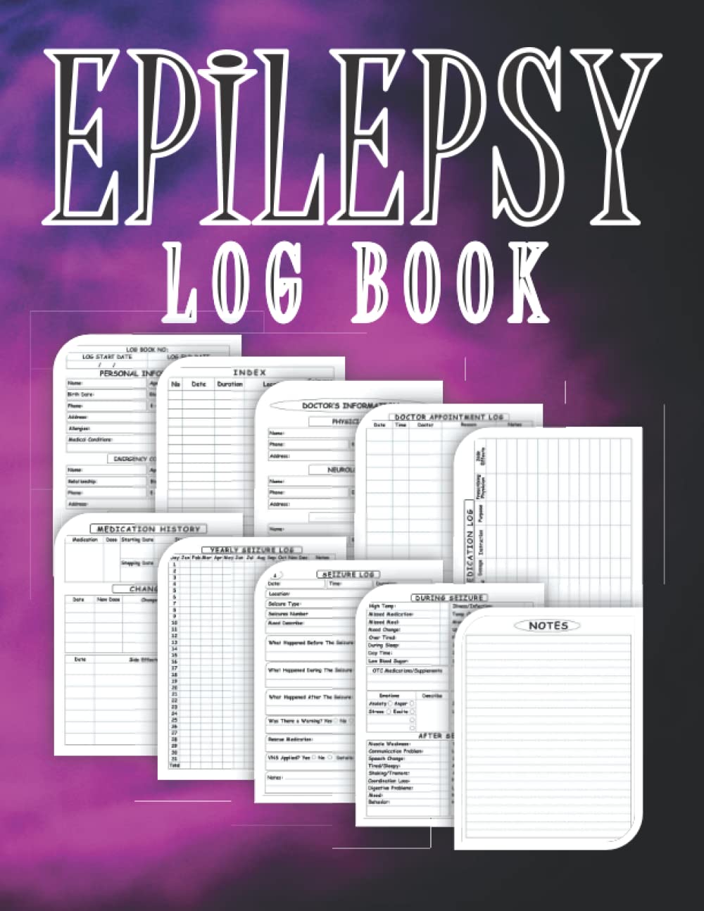 Mua Epilepsy Log Book: Seizure Information and Details Record Book For ...