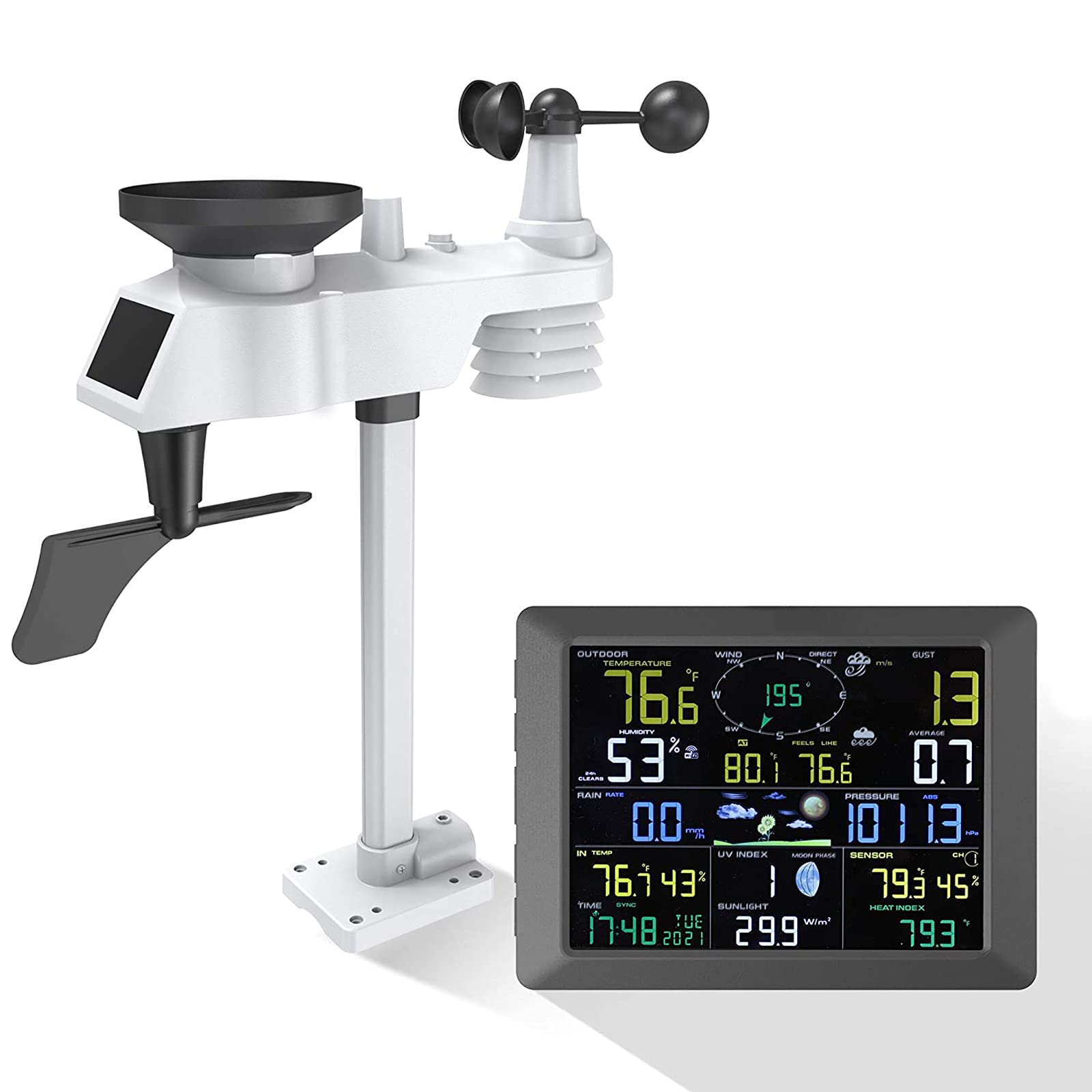 Mua WUIO Professional Weather Station WiFi Wireless Indoor Outdoor ...