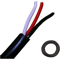 Amazon.com: 100' FT Antenna Rotor Cable 3-Conductor 22 AWG Wire Round ...