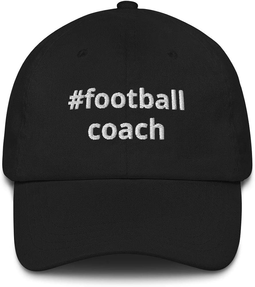 Football Coach Embroidered Dad Hat Baseball Cap Cotton Adjustable ...