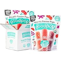 Amazon.com: GoodPop Organic Freezer Pops - 100% Juice, No Added Sugar ...